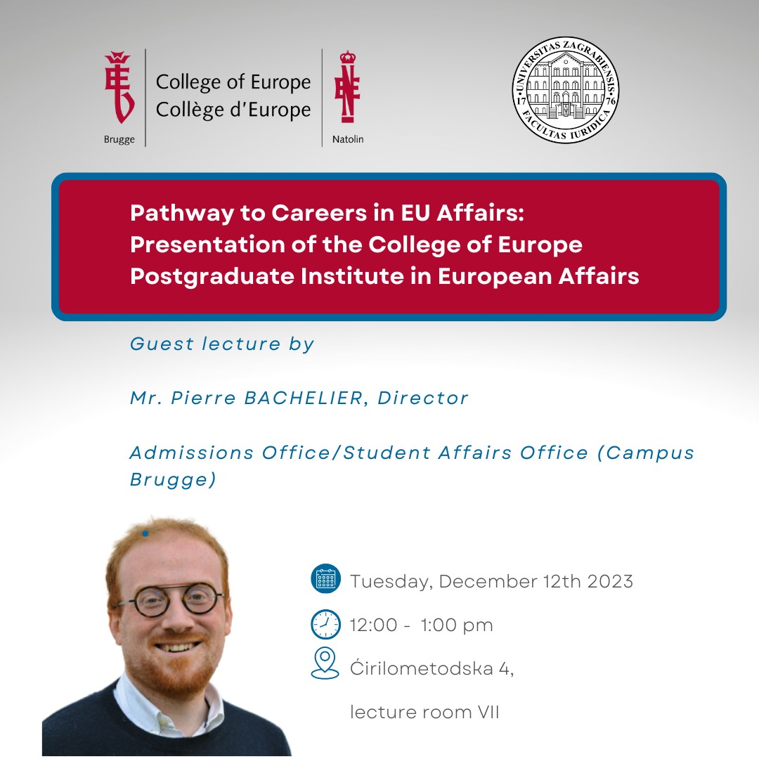 Invitation to guest lecture Pathway to Careers in EU Affairs ...